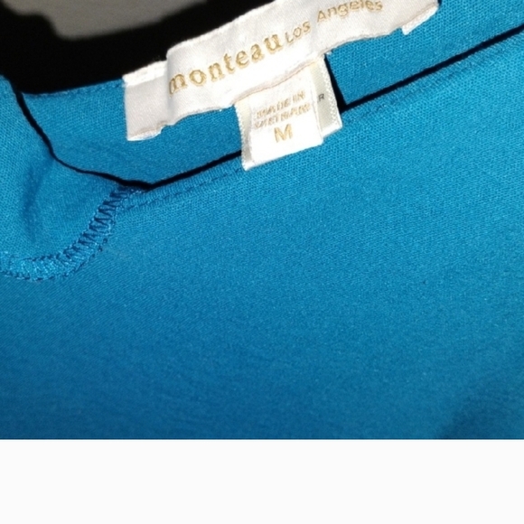 Monteau | Dresses | Monteau Blue Midi Dress | Poshmark